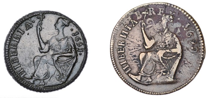 O’Brien Coin Guide: James II Gunmoney – the year/month date variations ...