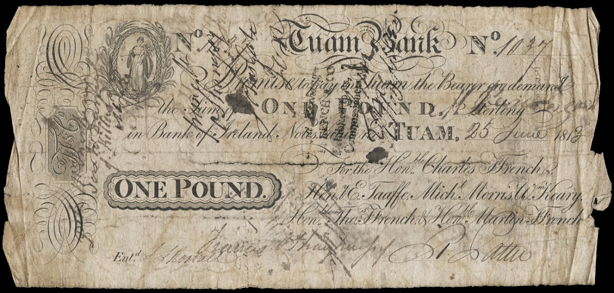 Infamous Irish Banknotes: Lord ffrench & Co (Tuam & Dublin) | The Old ...