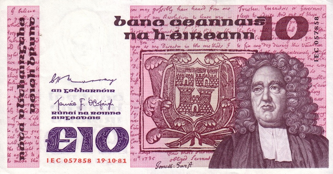 O’Brien Banknote Guide: Ten Pounds, Irish Banknote “B Series” | The Old ...