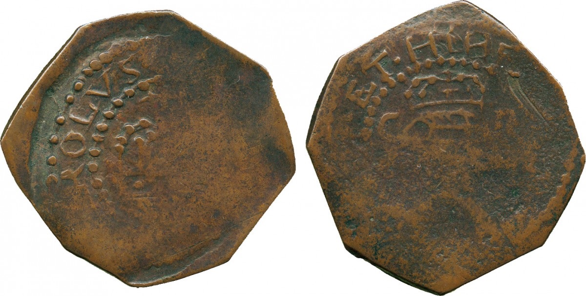 Irish Coin Daily: Copper Halfpenny of the Confederate Catholics ...