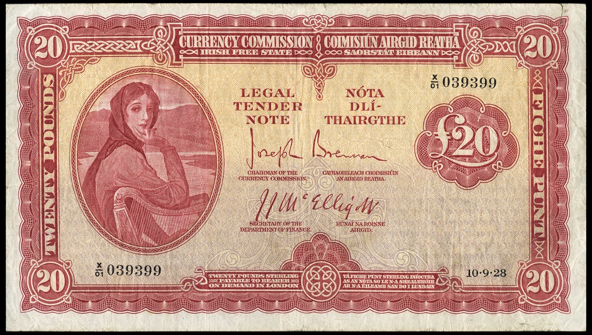 Modern Irish Banknotes: Currency Commission of the Irish Free State ...