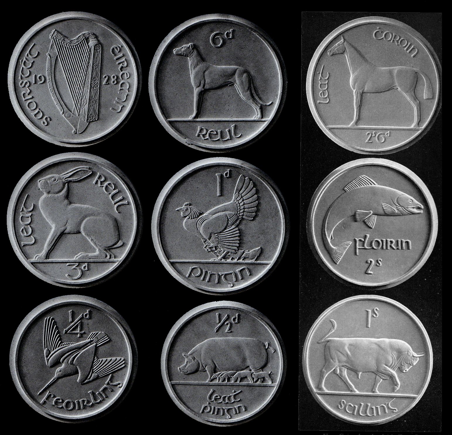 O’Brien Coin Guide: Percy Metcalfe’s Irish Coin Designs (1927) | The ...