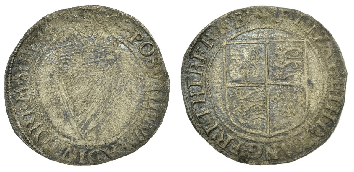 Irish Coin Daily: Elizabeth I, Third issue, Shilling, mm. Trefoil | The ...
