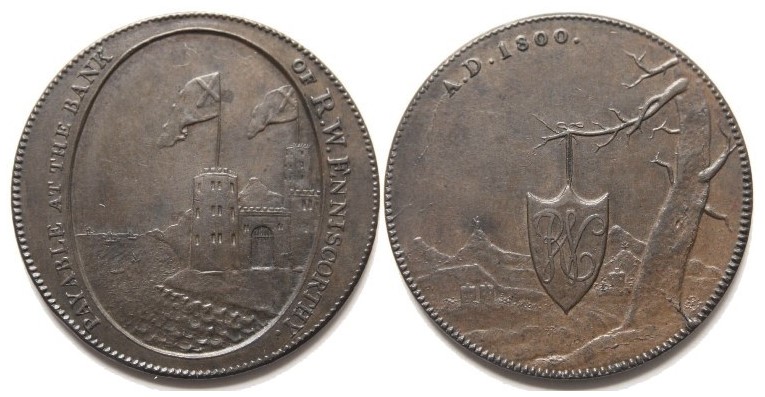 Irish Coin Daily: Woodcock’s Bank, Enniscorthy (Co Wexford), Type 1 ...