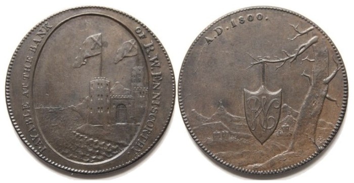 Irish Coin Daily: Woodcock’s Bank, Enniscorthy (Co Wexford), Type 1 ...